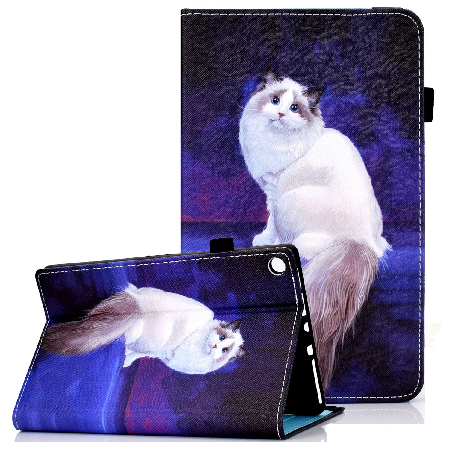 Allytech Stand Case for Kindle Fire HD 10.1" 2019 9th Gen Old Model ...