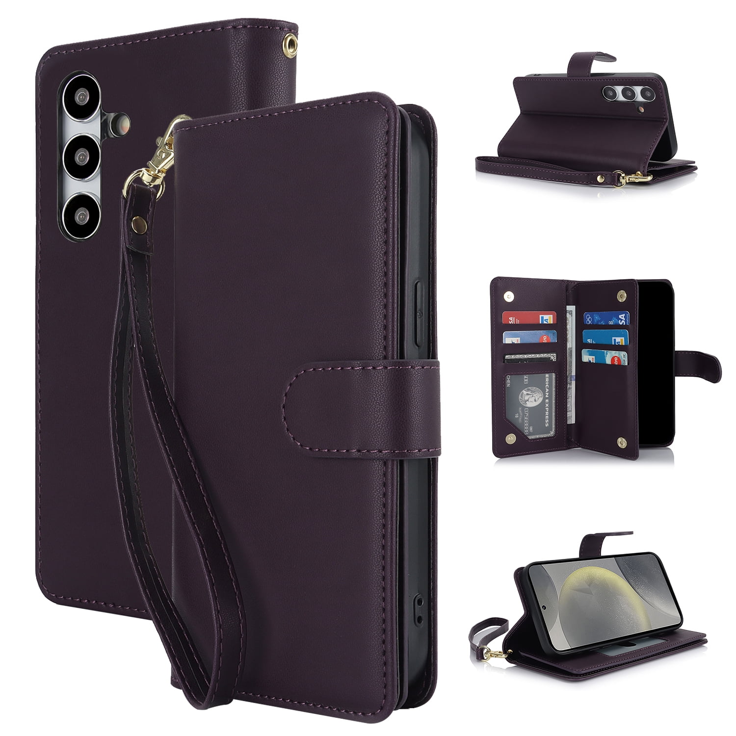 Allytech Wallet Case for Samsung Galaxy A26 5G with Card Slots & Wrist ...