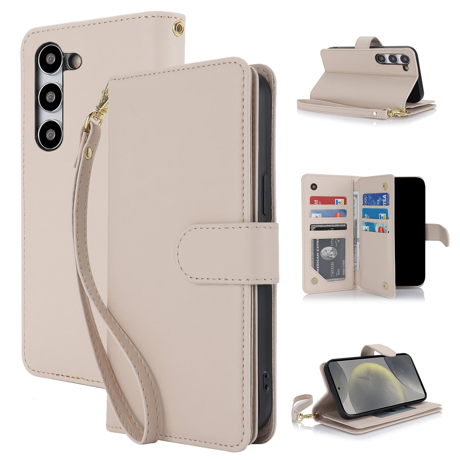 Allytech Wallet Case for Samsung Galaxy S22 with Card Slots & Wrist ...