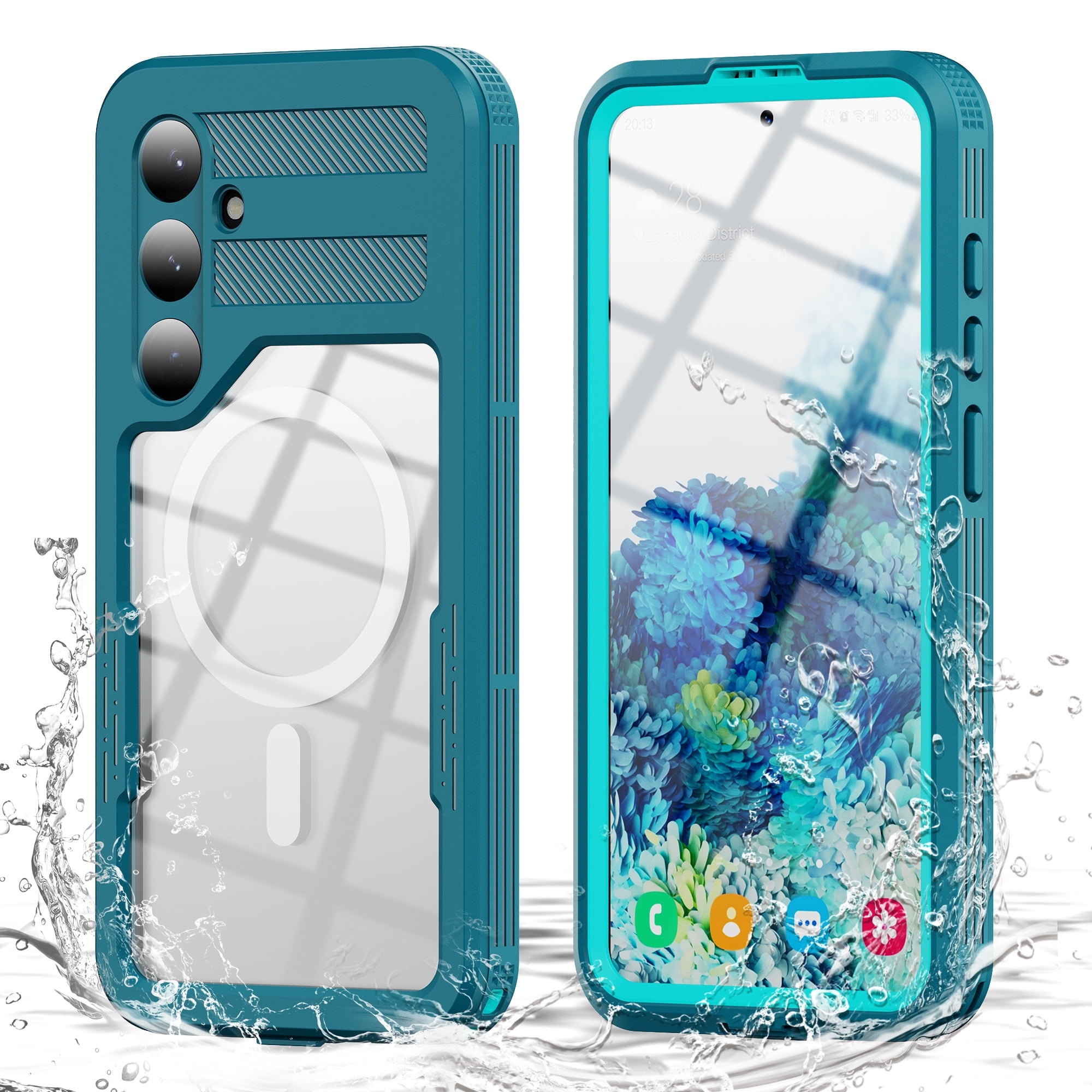 Allytech Waterproof Case for Samsung Galaxy S24 Plus, Built-in Screen ...