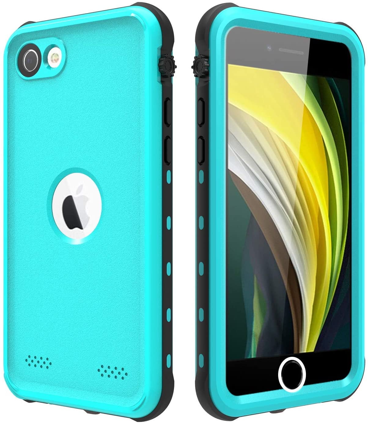 Allytech Waterproof Case, iPhone SE 2nd Gen Case Waterproof, IP68 Waterproof Build-in Screen ...