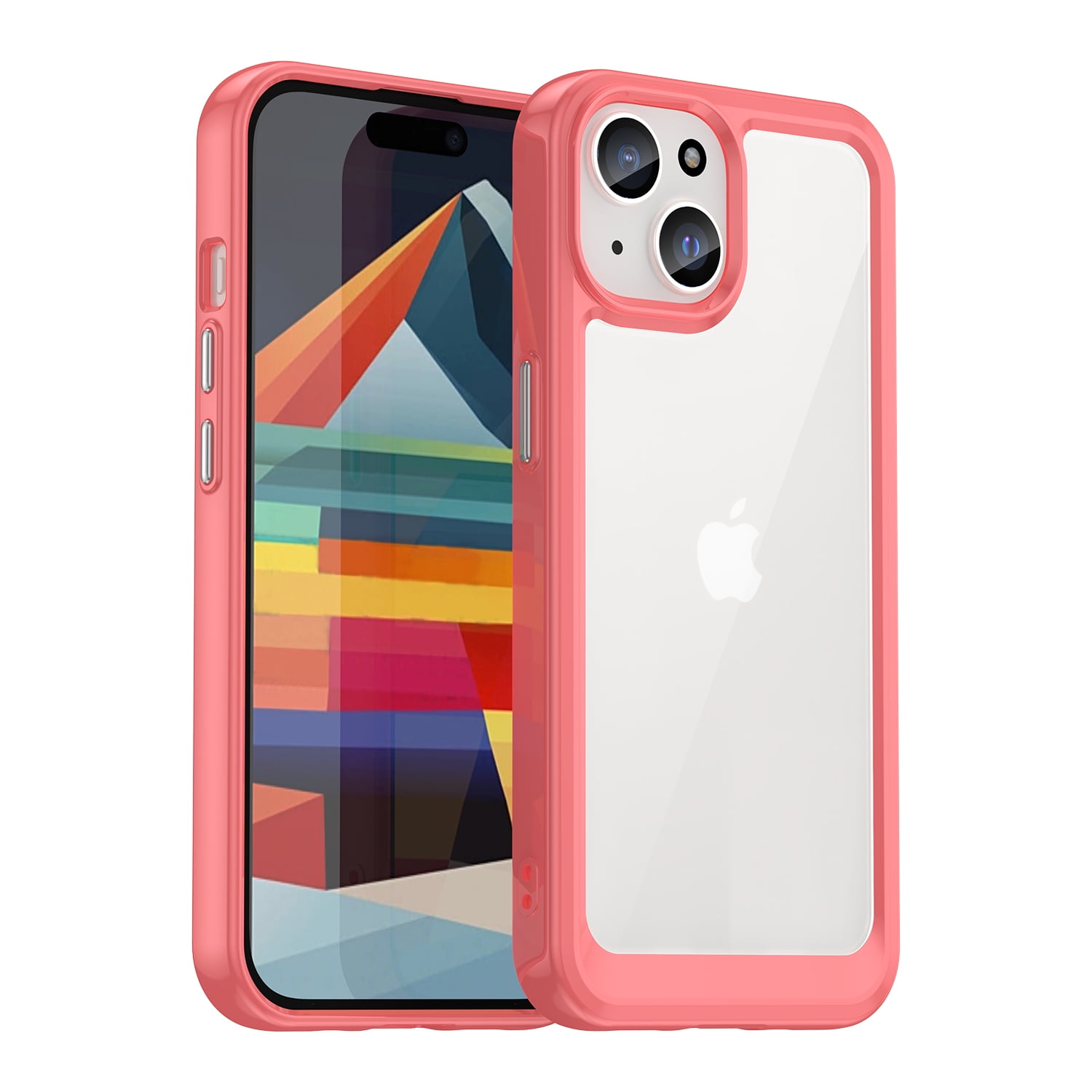 Allytech for iPhone 15 Case, Clear Back Cover Hard Shell Rugged Hybrid ...