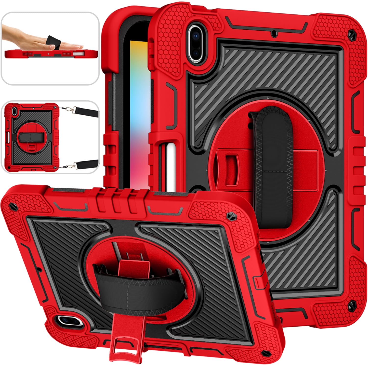 Allytech iPad 10.2 Inch Case 2021/2020/2019, Shockproof Heavy Duty ...