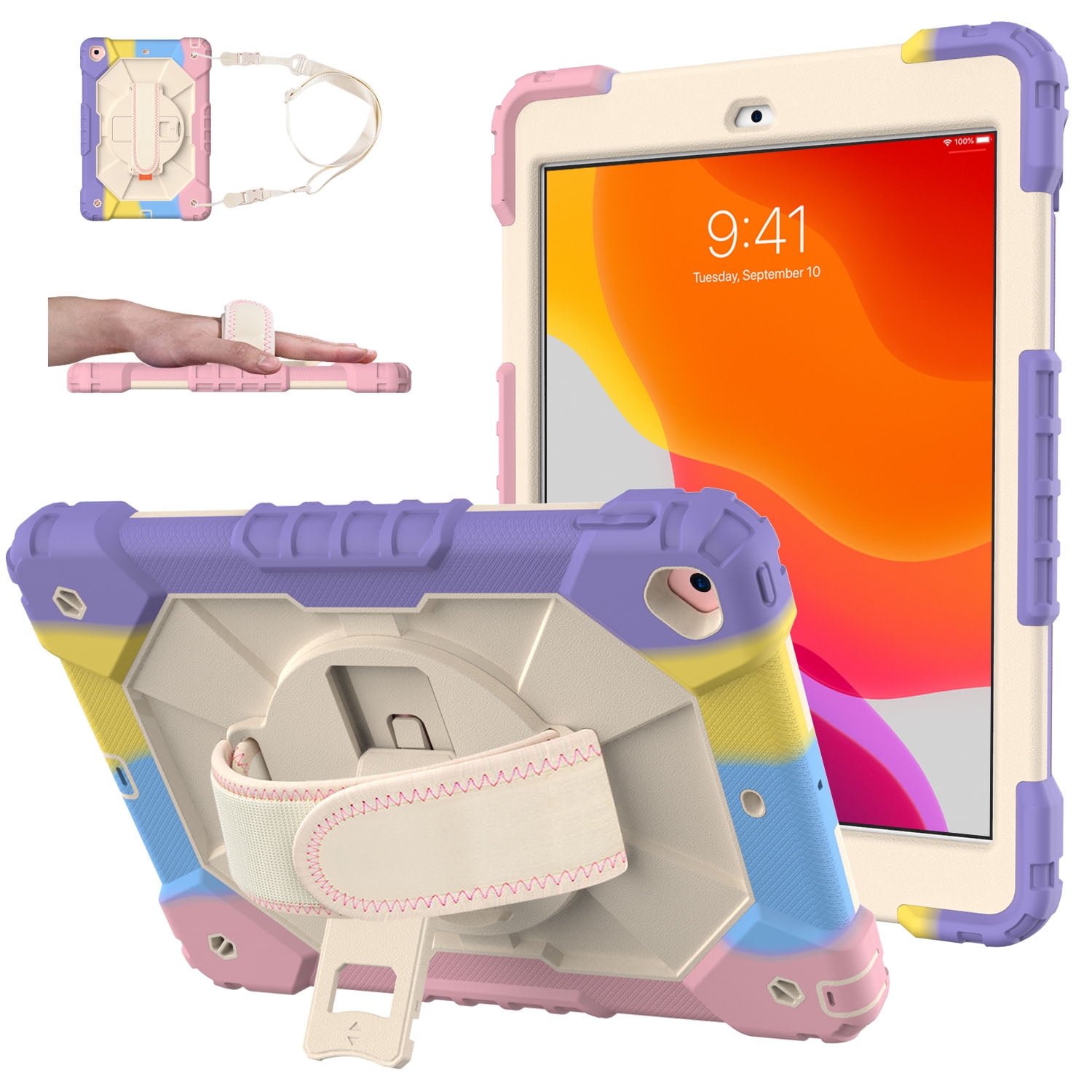 Allytech iPad 9.7 Case 2018/2017 iPad 5th/6th Gen Cover for Kids, iPad Pro 9.7 Case 2016, Soft ...