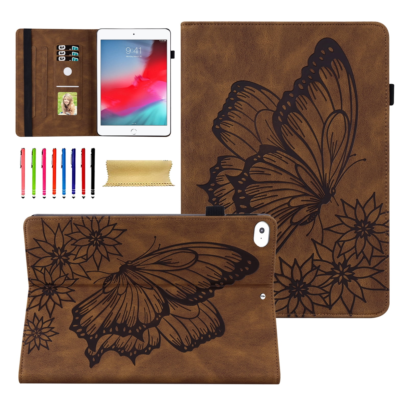 Allytech for iPad mini 6 Case, Slim Fit Folio Flip Stand Multi Angle ...