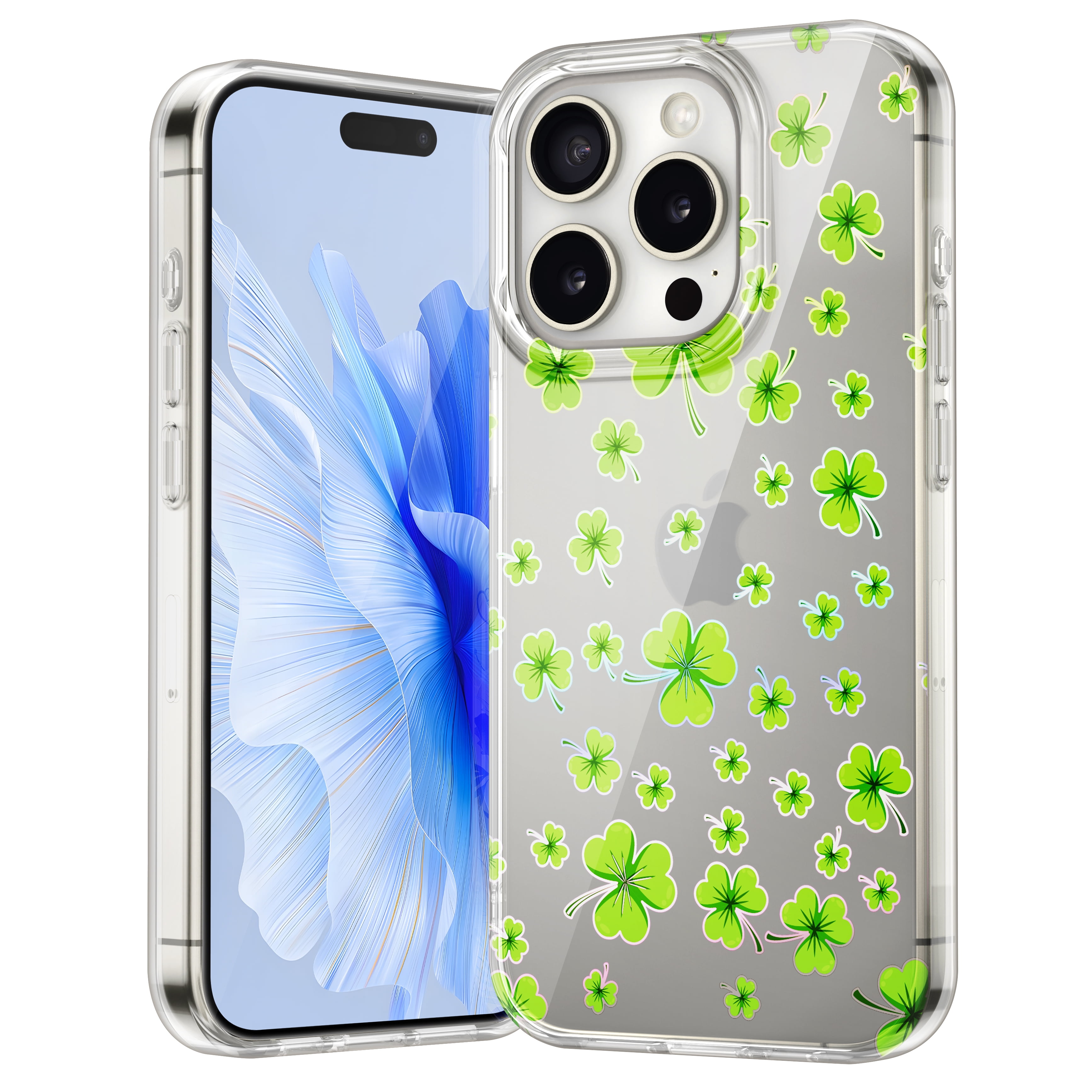 Allytech iPhone 15 Pro Max Case Clear, Colorful Floral Trendy ...
