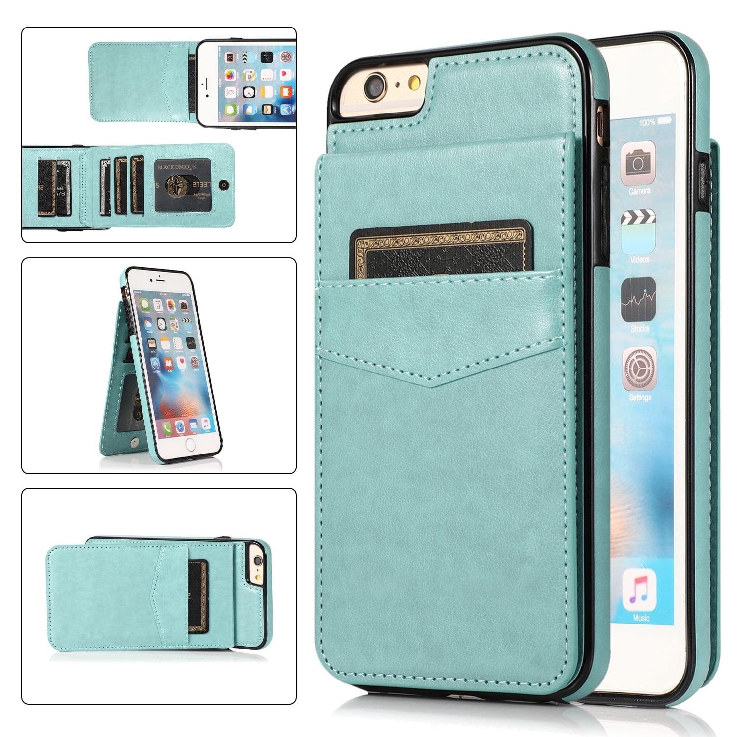 Allytech Wallet Case for iPhone SE 2022/2020, 8/7 - PU Leather, Card ...