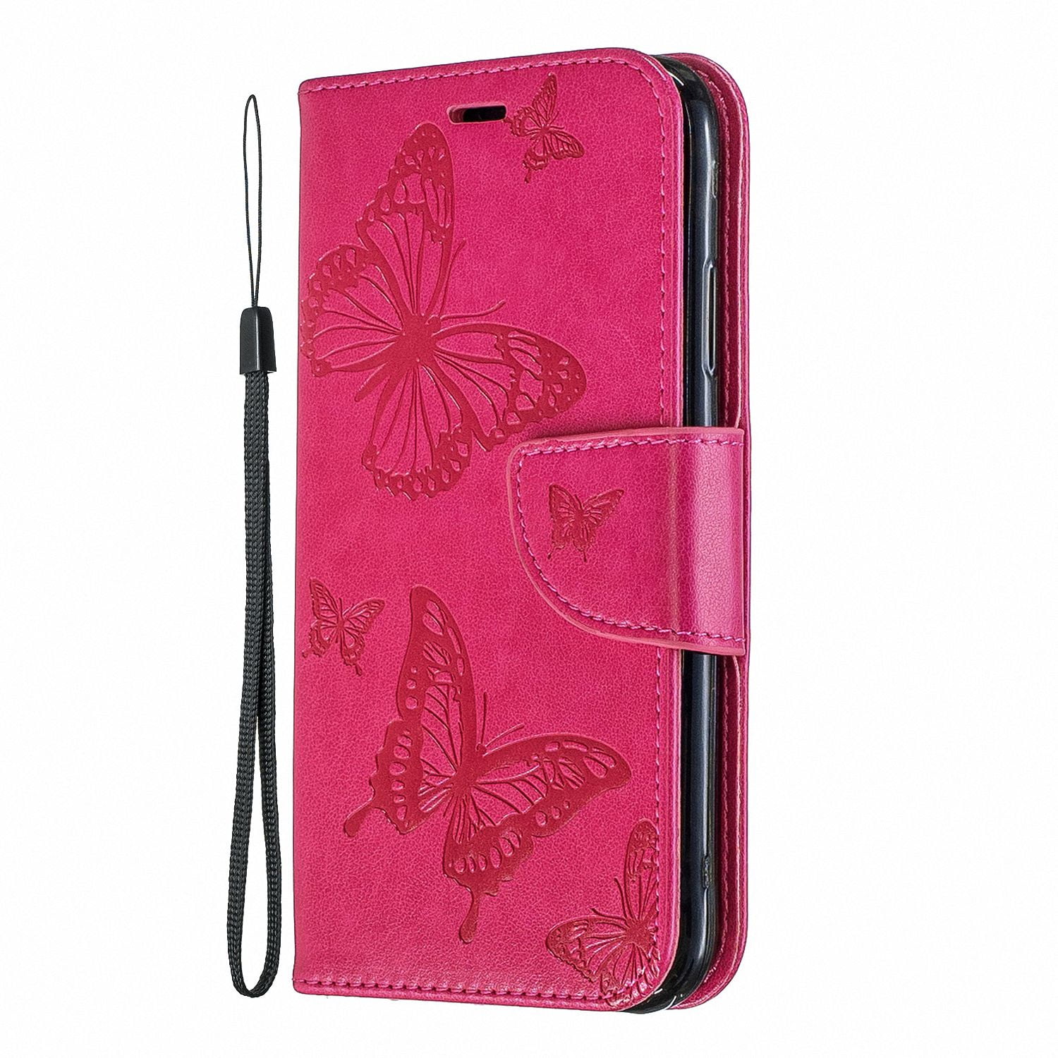 Allytech iPhone Xr Case (6.1"), Slim Fit PU Leather Folio Butterfly ...