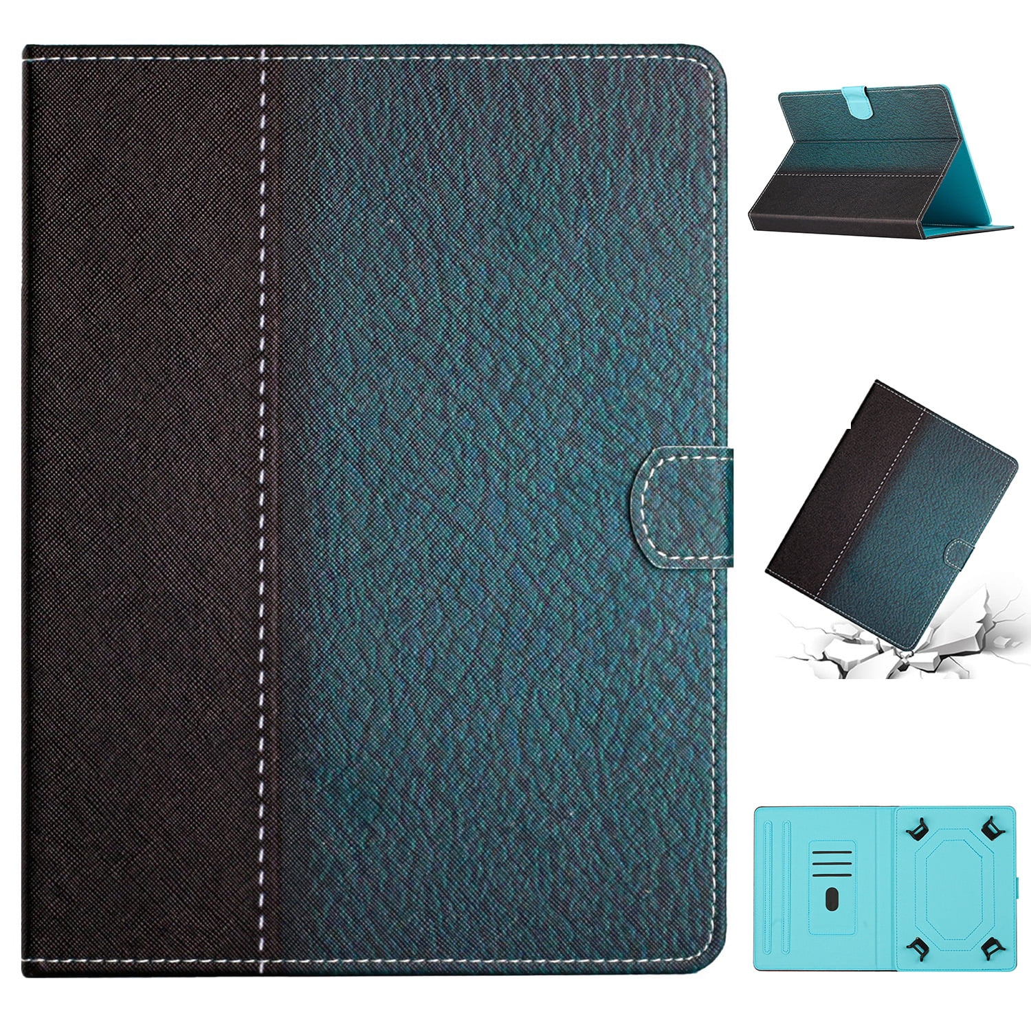 Allytech stitching multicolor Tablet Case Compatible with 9-10.1 inch ...
