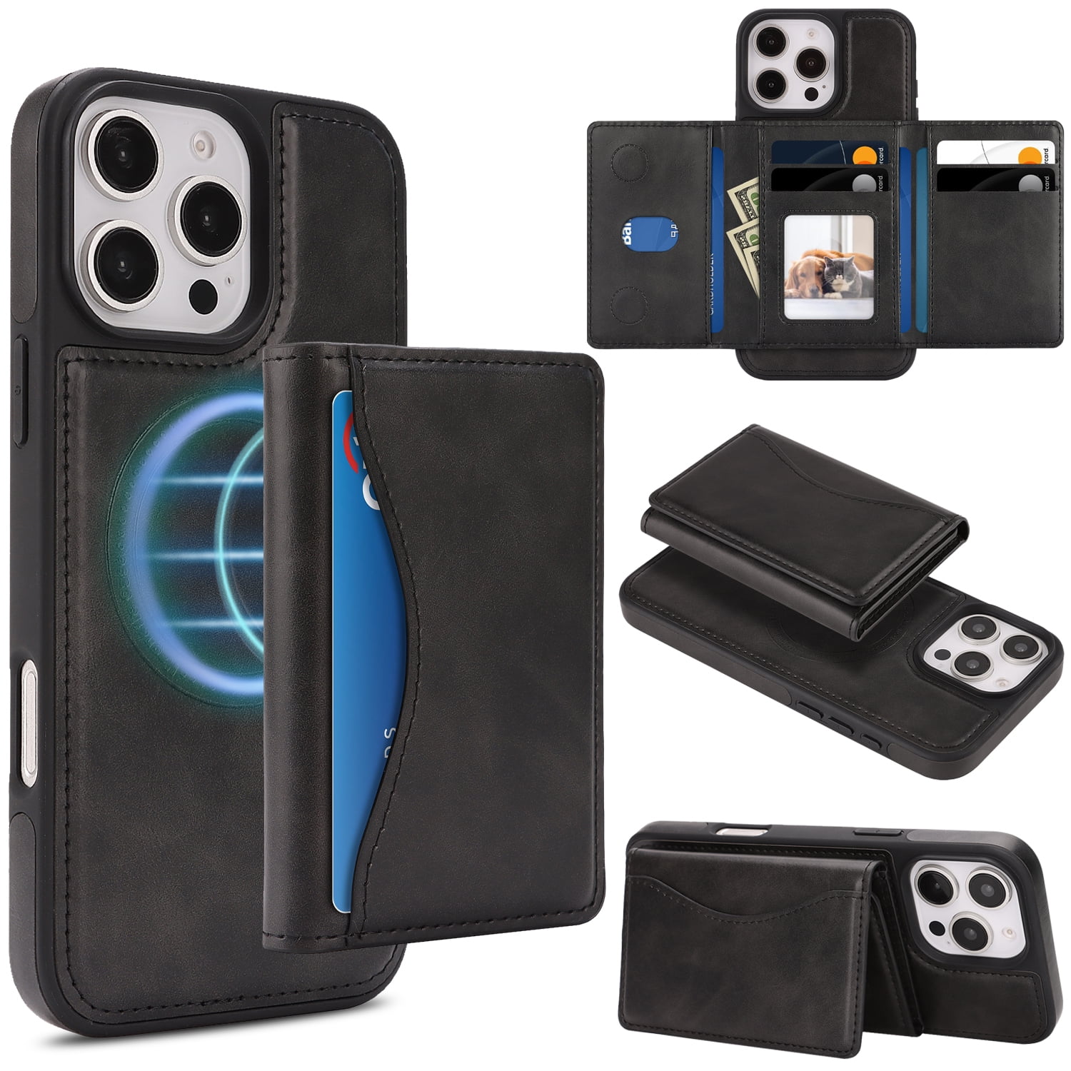 Allytechgroup 2 In 1 Wallet Case for Apple iPhone 14, Detachable Cards ...