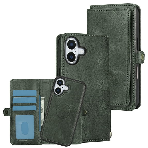 Allytechgroup 2 In 1 Wallet Case for Apple iPhone 17, Detachable ...