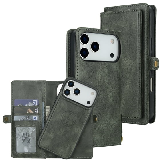 Allytechgroup 2 In 1 Wallet Case for Apple iPhone 17 Pro Max ...