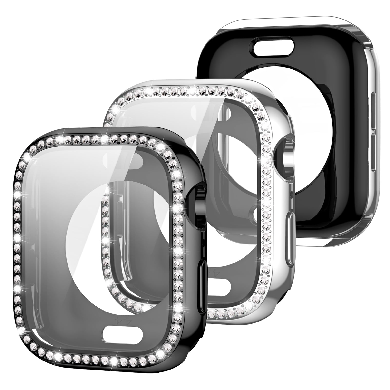 Allytechgroup 2 Pack Glitter Case for iWatch Series 10/11 46mm with ...