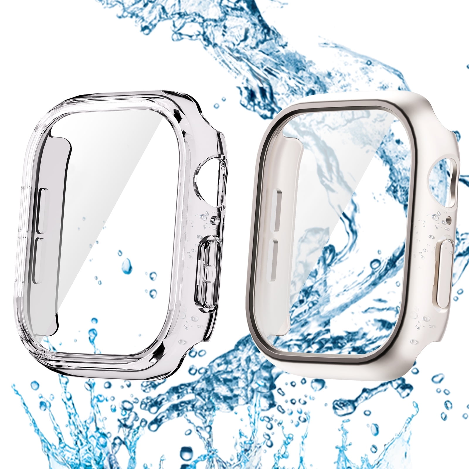 Allytechgroup [2 Pack] Waterproof Case Cover for Apple Watch Series 10 ...