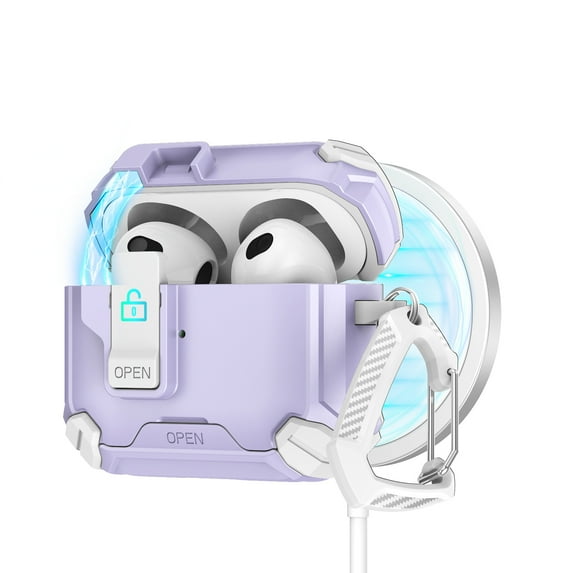 Allytechgroup for Airpods 4th Gen Case with Keychain, Slim Lightweight ...