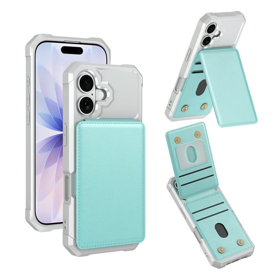 Allytechgroup for Apple iPhone 16e Case with Kickstand Credit Card ...