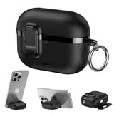 Allytechgroup Case for Apple AirPods 4 2024, PU Leather Electroplate PC ...