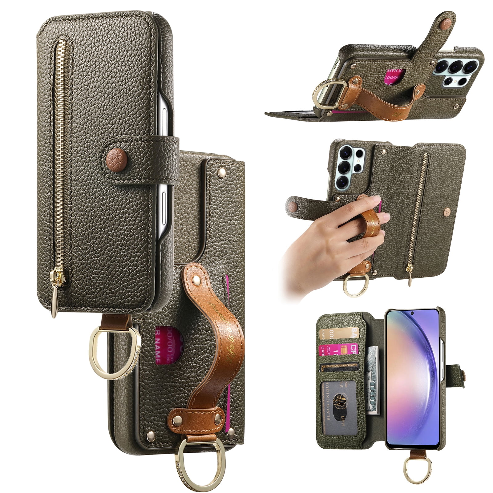 Allytechgroup Case for Samsung Galaxy S26 Ultra, PU Leather Wallet Flip ...