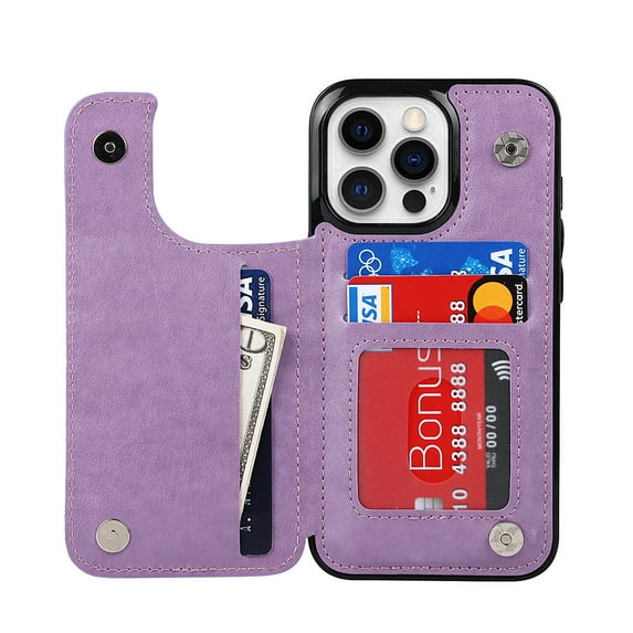 Allytechgroup Case for iPhone 16e with Credit Card Slot, RFID Blocking ...
