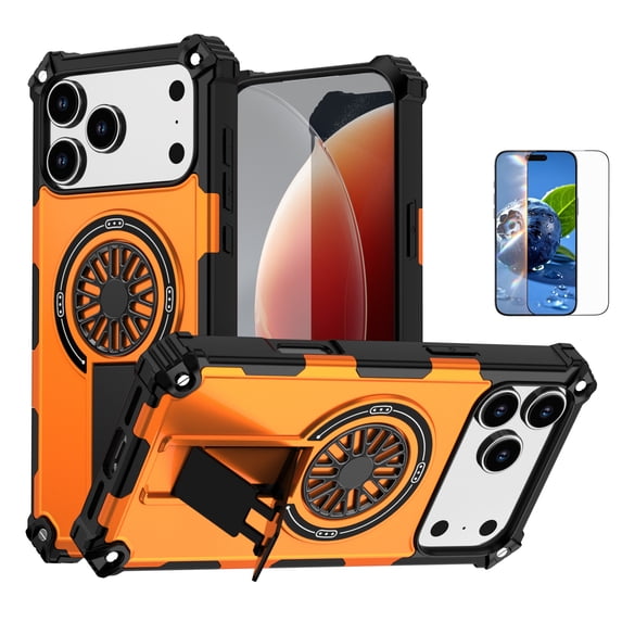 Allytechgroup Case for iPhone 17 Pro with Kickstand, [1 PacK Screen ...