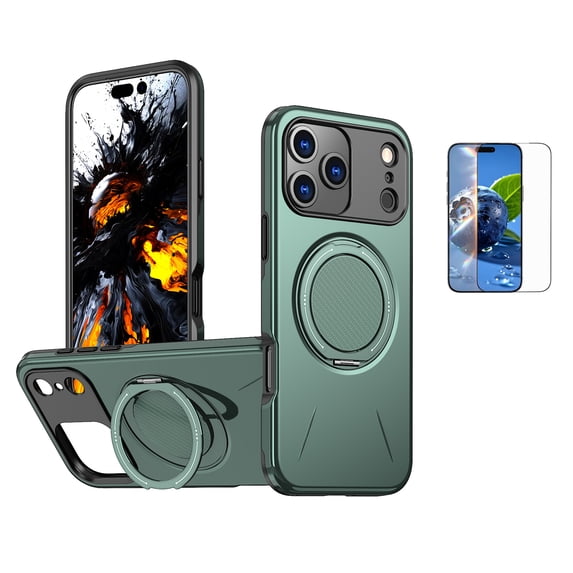 Allytechgroup Case for iPhone 17 Pro with Kickstand, Slim Hard PC ...