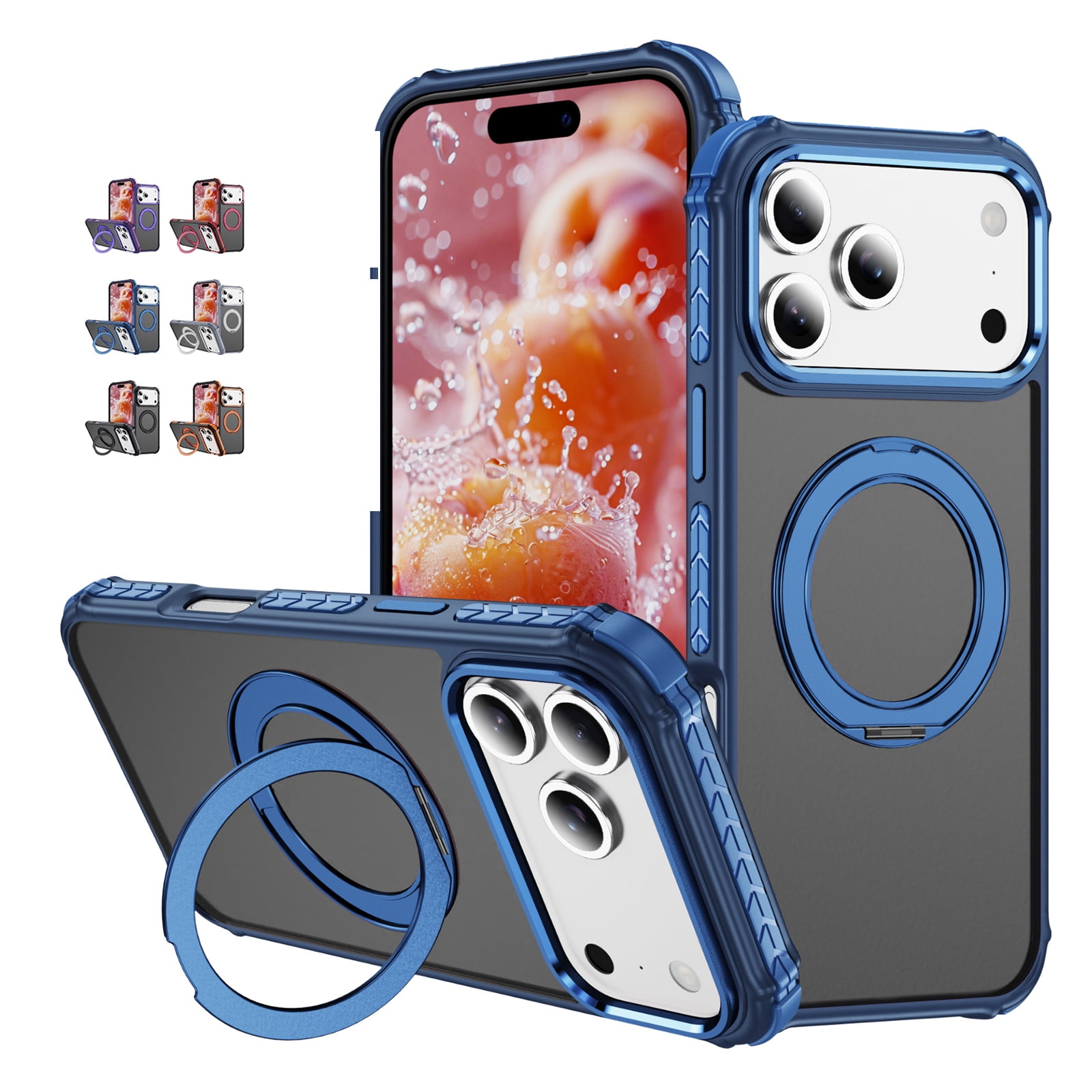 Allytechgroup Case for iPhone 17 Pro, Magnetic Cover with 360° Rotating ...