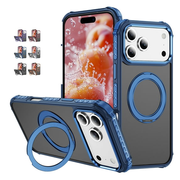 Allytechgroup Case for iPhone 17 Pro, Magnetic Cover with 360° Rotating ...