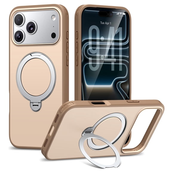 Allytechgroup Case for iPhone 17 Pro with Ring Holder Kickstand, Slim ...