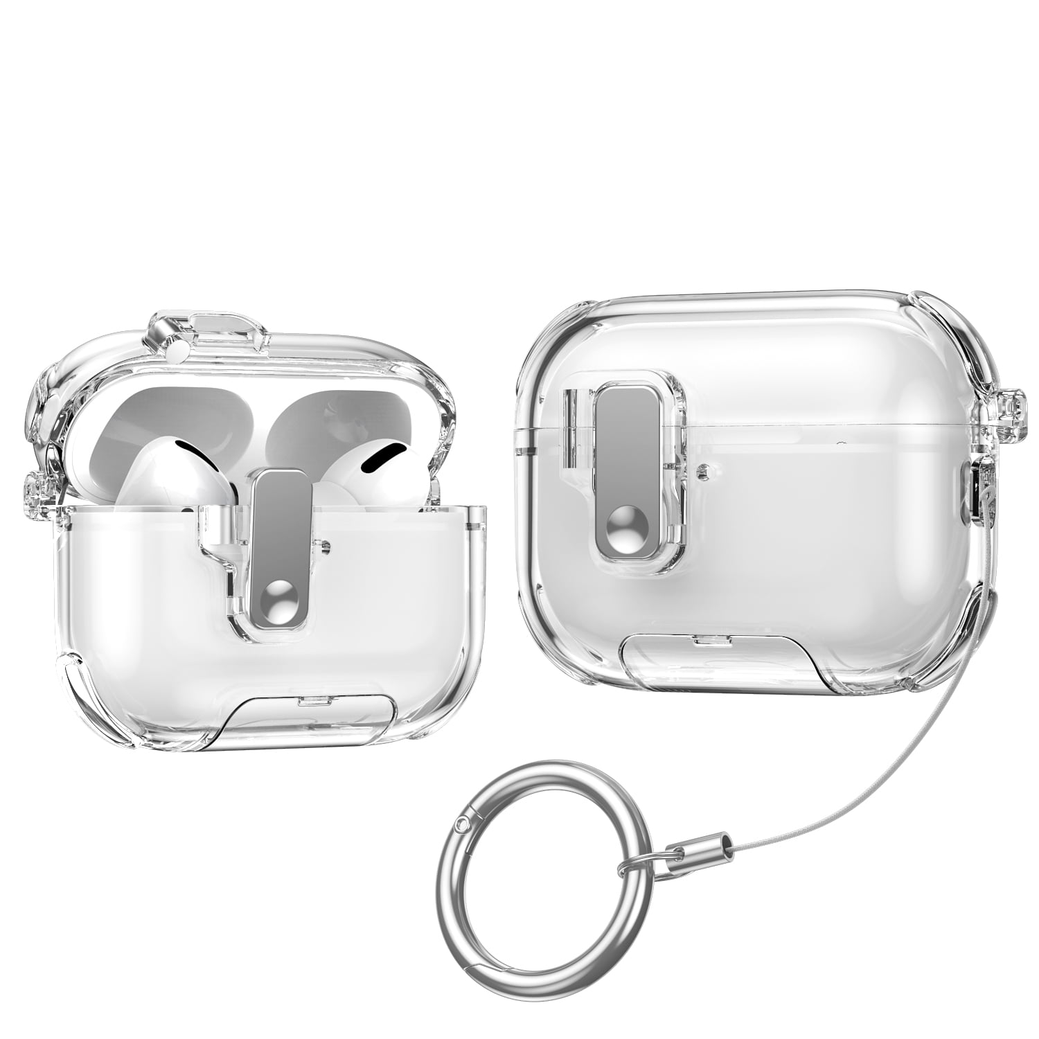 Allytechgroup Clear Case for Airpods 4th Gen with Keychain, Slim Fit ...