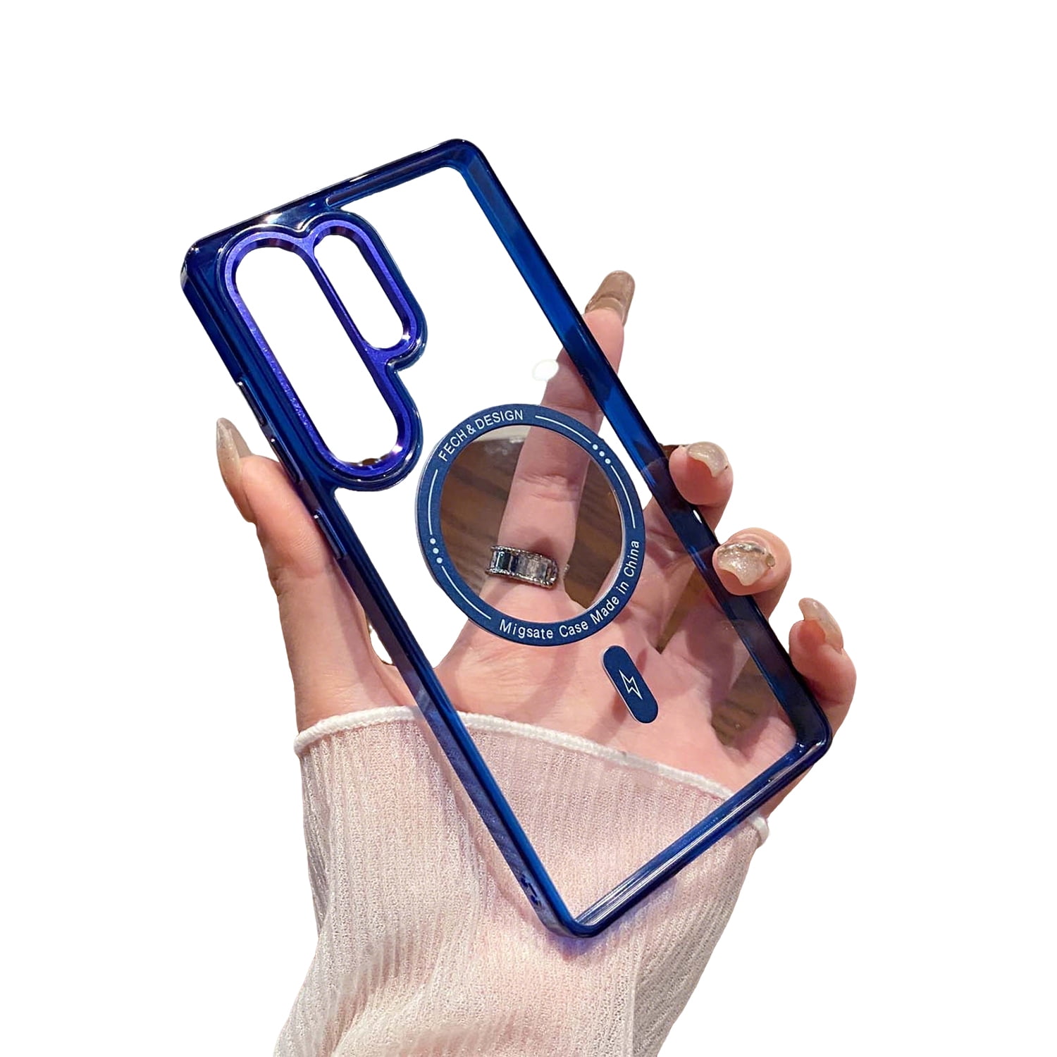 Allytechgroup Clear Case for Samsung Galaxy S22 Ultra 6.8", [Compatible ...