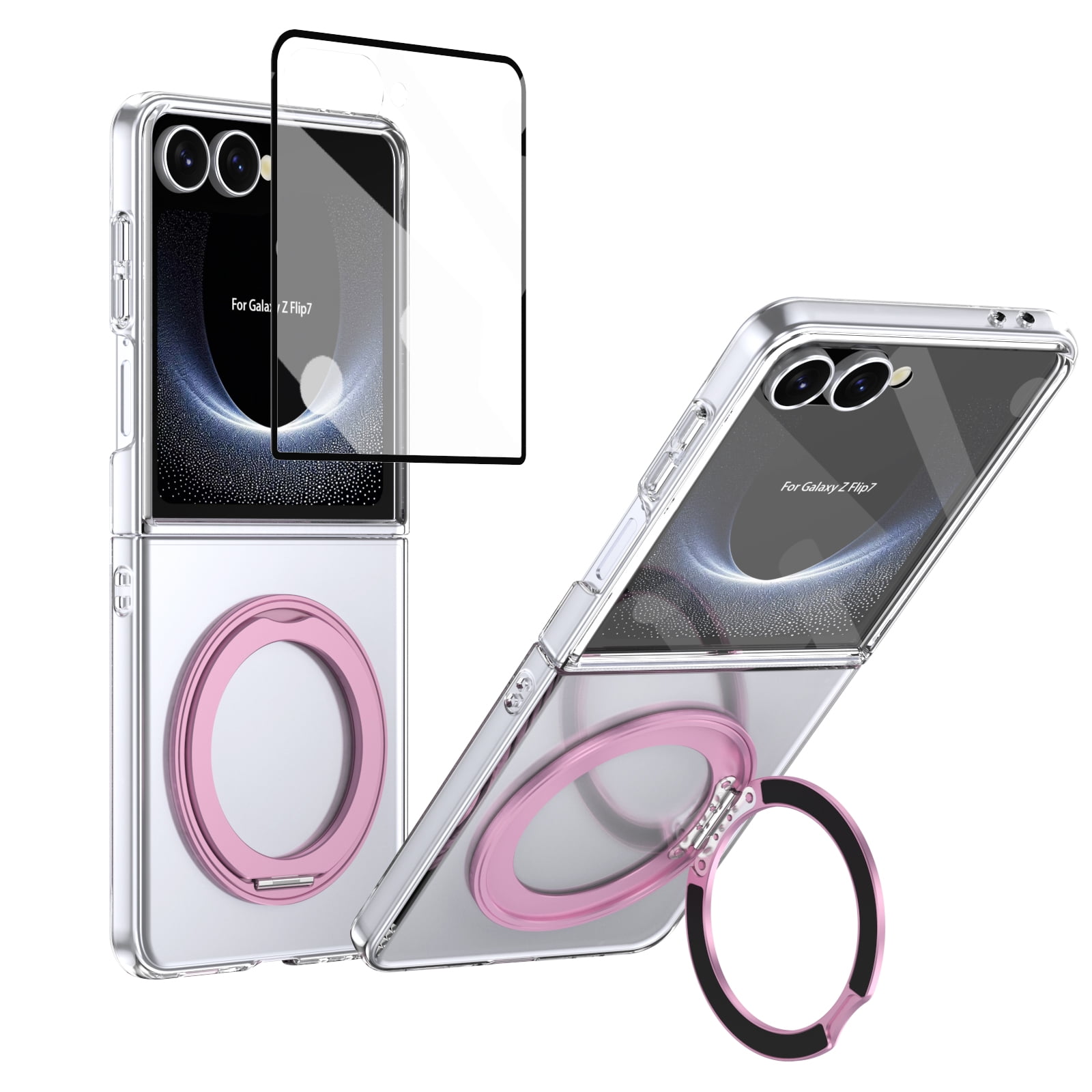 Allytechgroup Clear Case for Samsung Galaxy Z Flip 4 with Screen ...