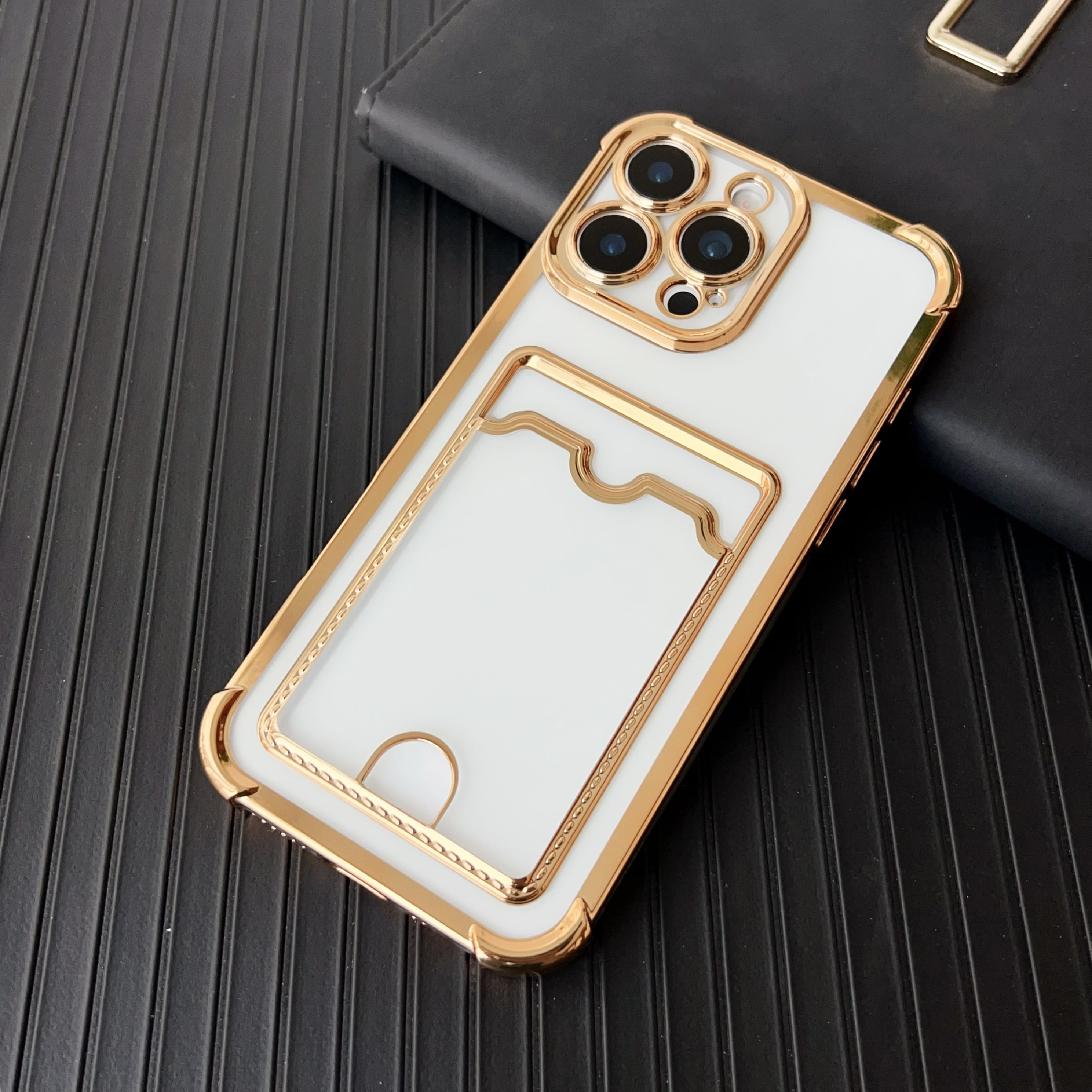 Allytechgroup Clear Case for iPhone 8 Plus/7 Plus with Credit Card Slot ...