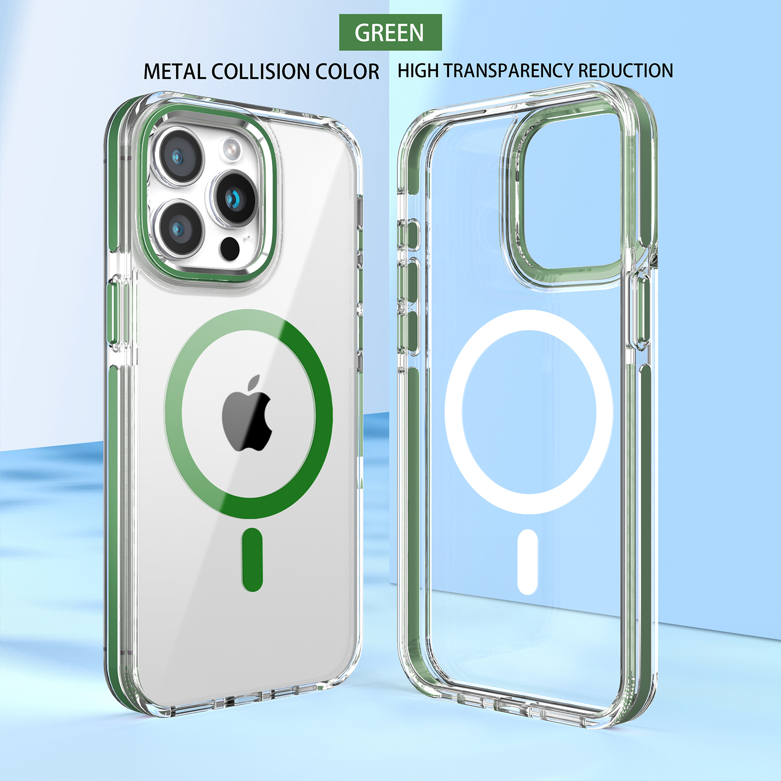 Allytechgroup Clear Magnetic Case for Apple iPhone 12 Pro Max ...