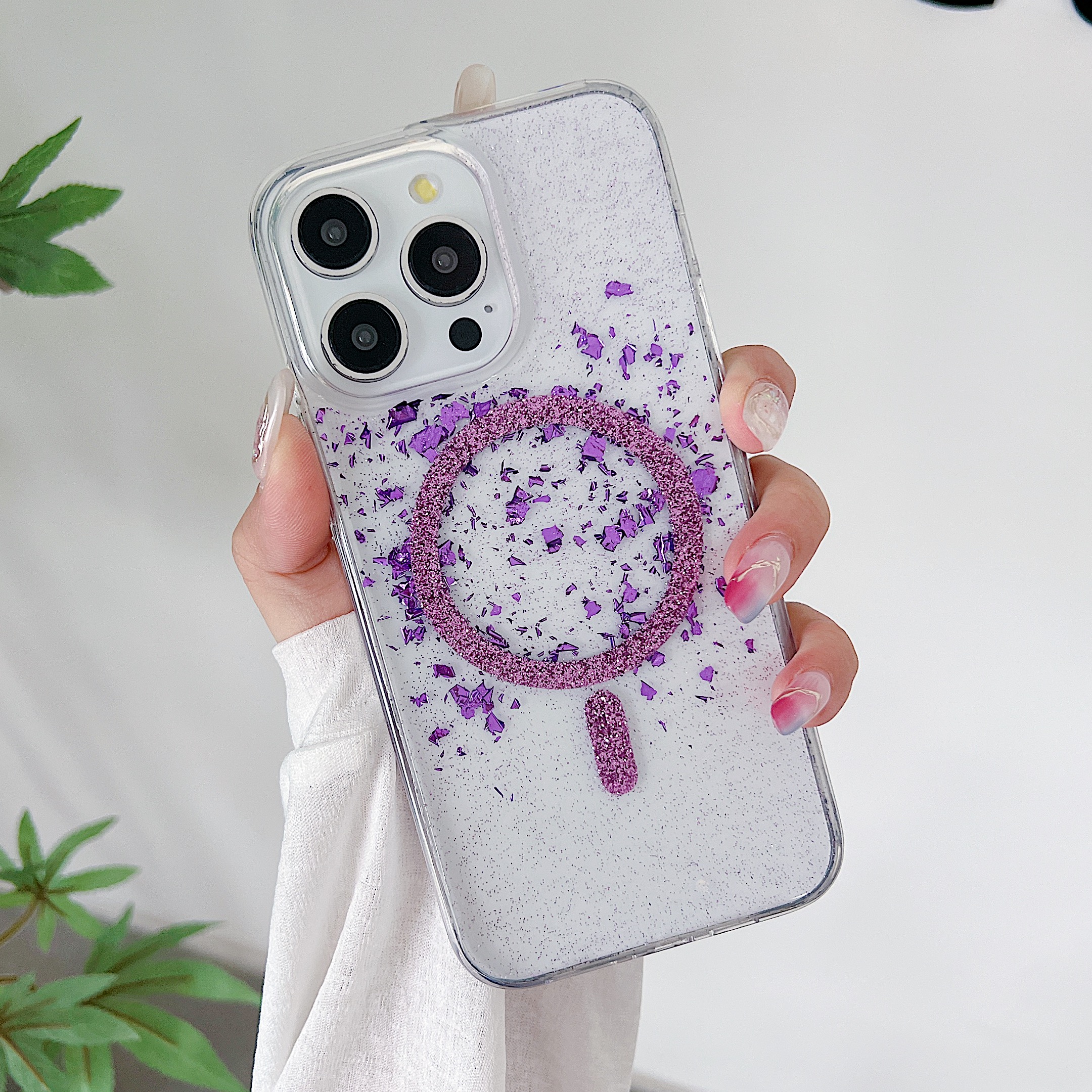 Allytechgroup Clear Translucent iPhone 15 Pro Max Case, Compatible with ...