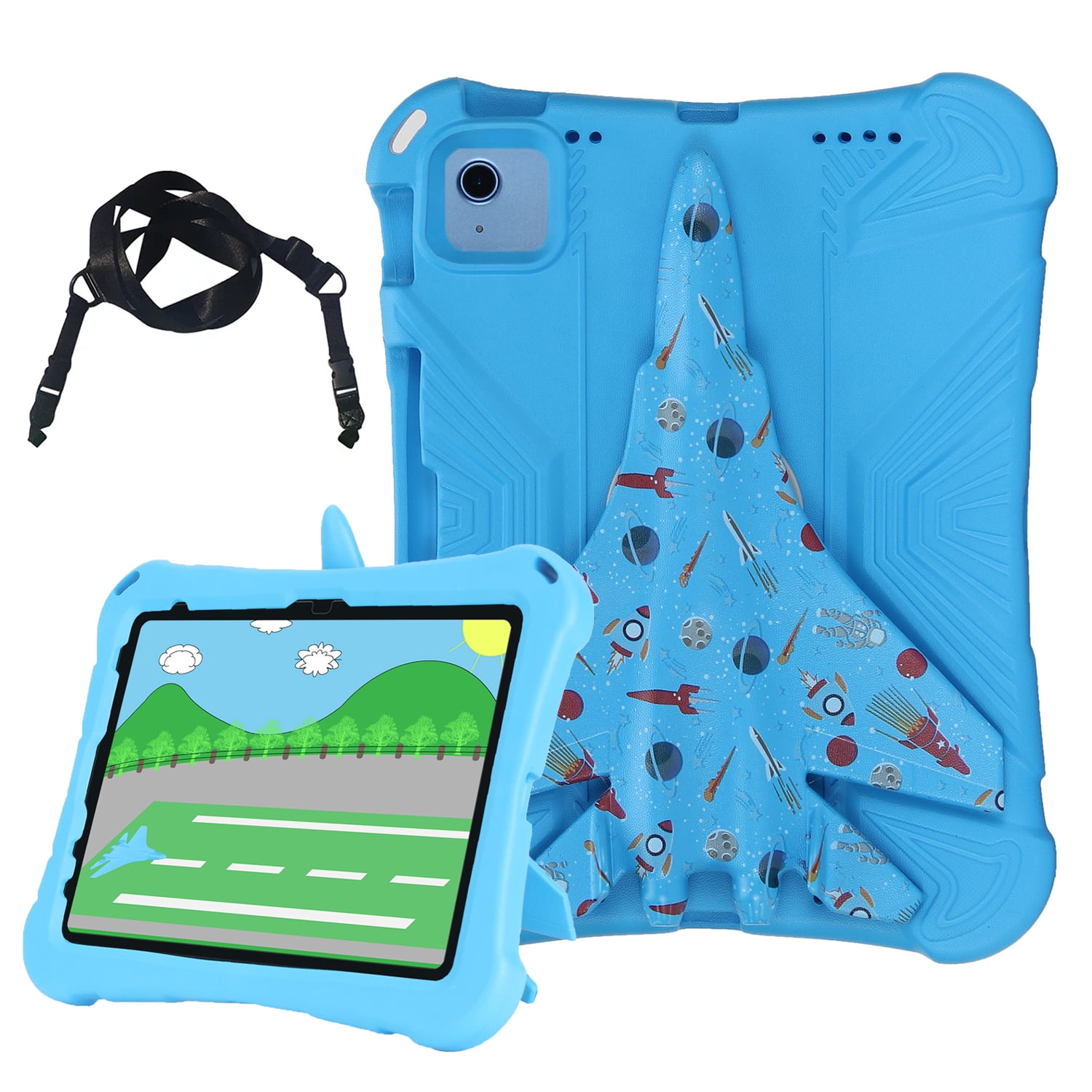 Allytechgroup Colorful Airplane Kids Case for Apple iPad Pro 11 2018 ...