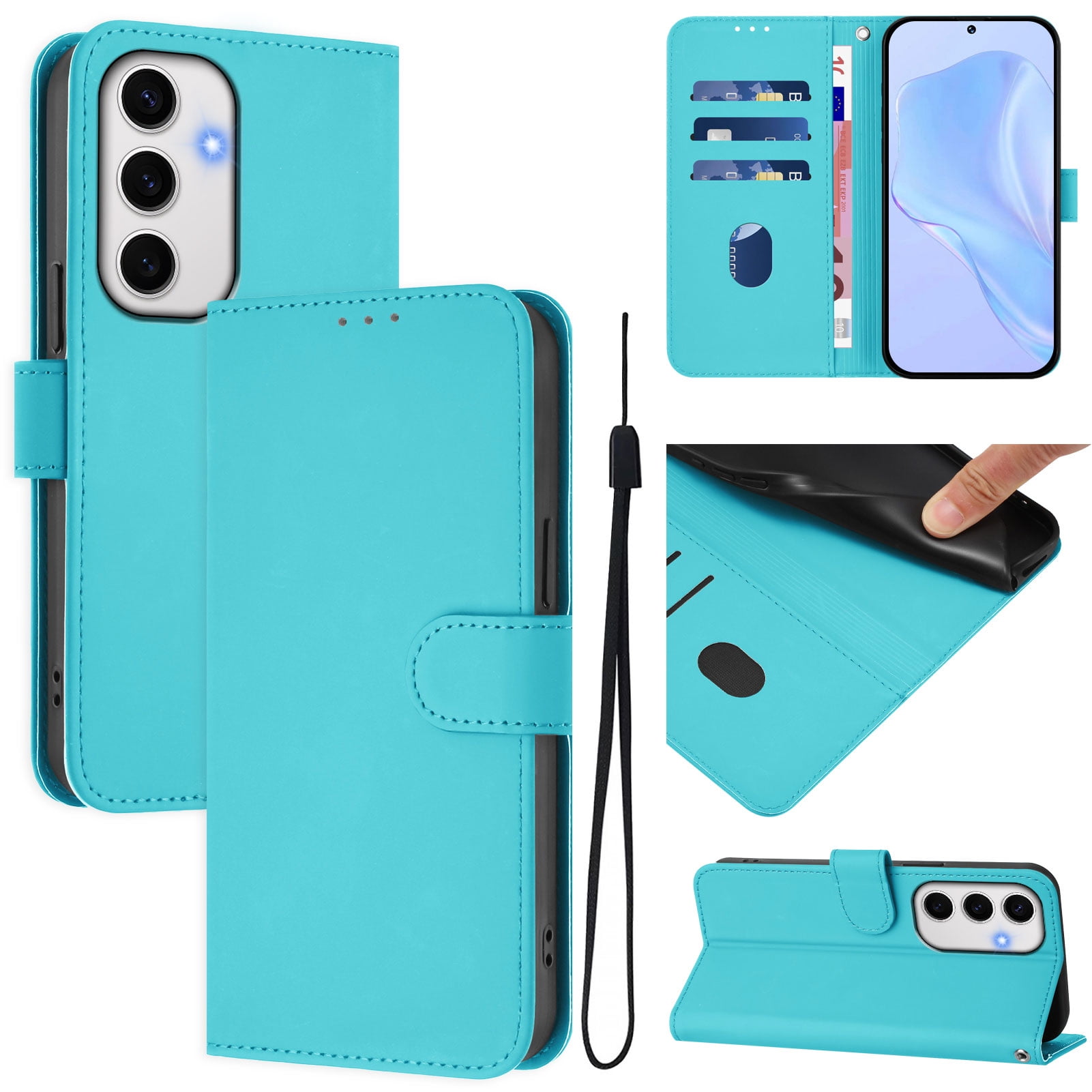 Allytechgroup Compatible with Samsung Galaxy A55 Wallet Case, Credit Card Holder PU Leather Flip ...