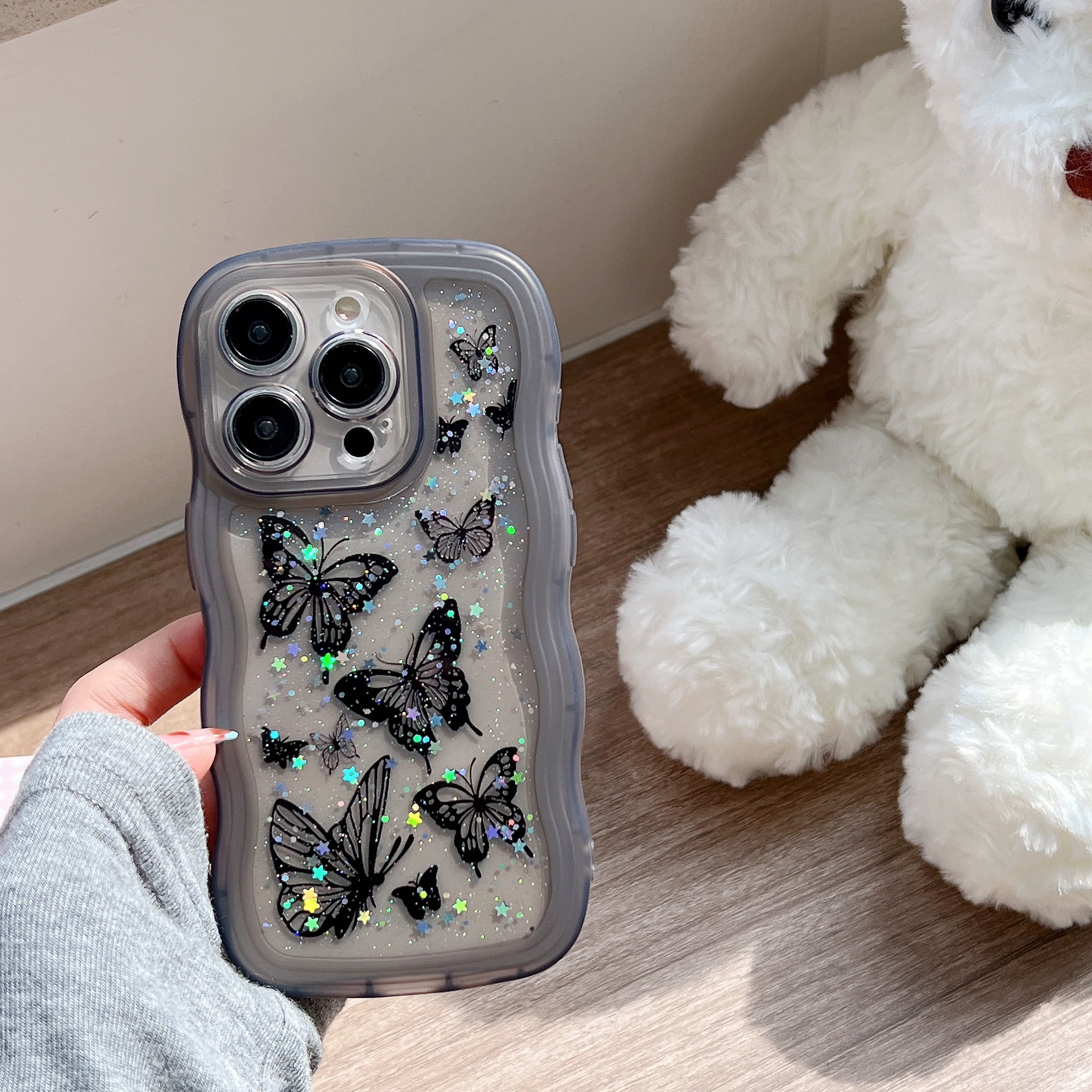 Allytechgroup Compatible with iPhone 11 Case, Clear Shockproof Soft Cover Butterfly Printed ...