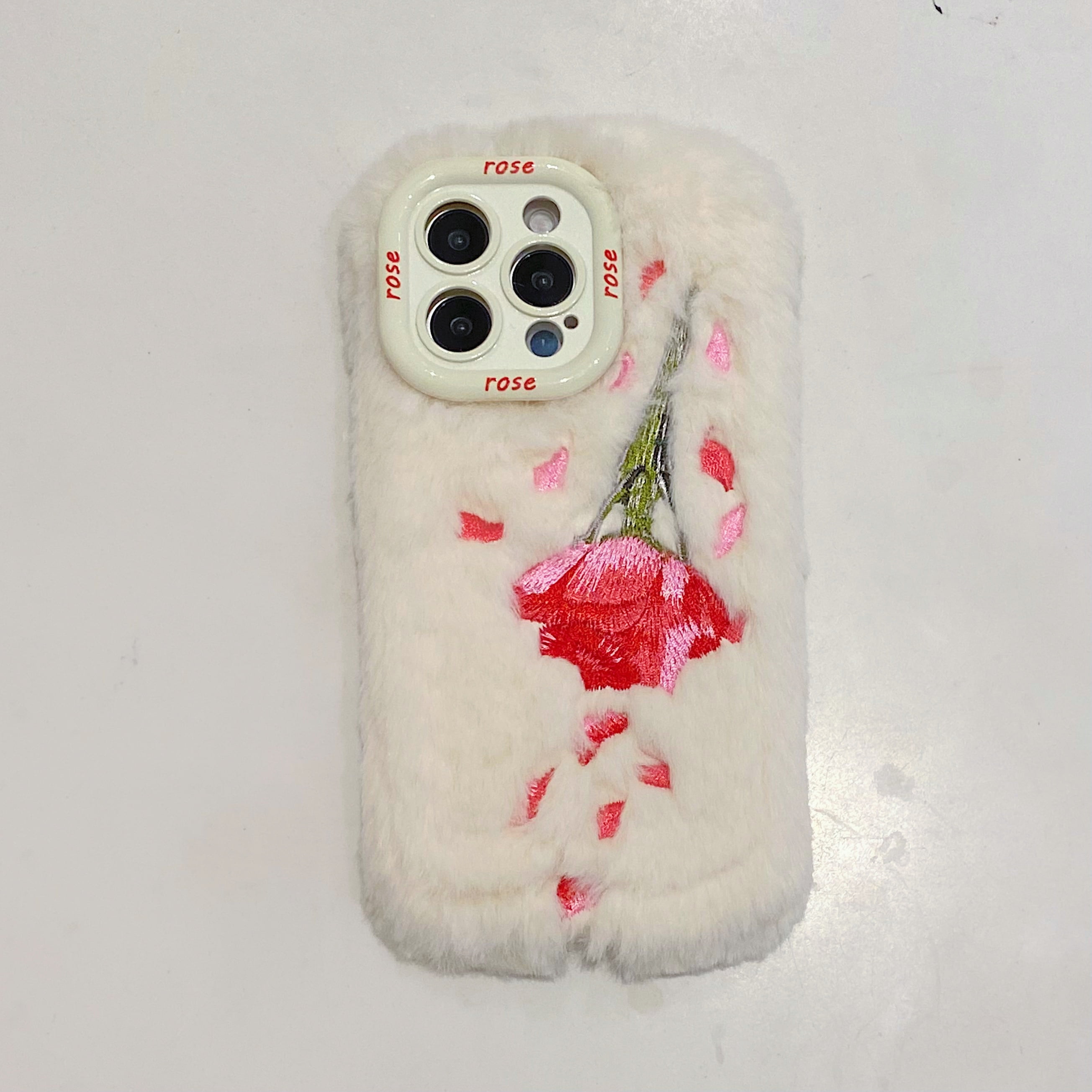 Allytechgroup Compatible with iPhone 12 Pro Cute Plush Case with Stand ...