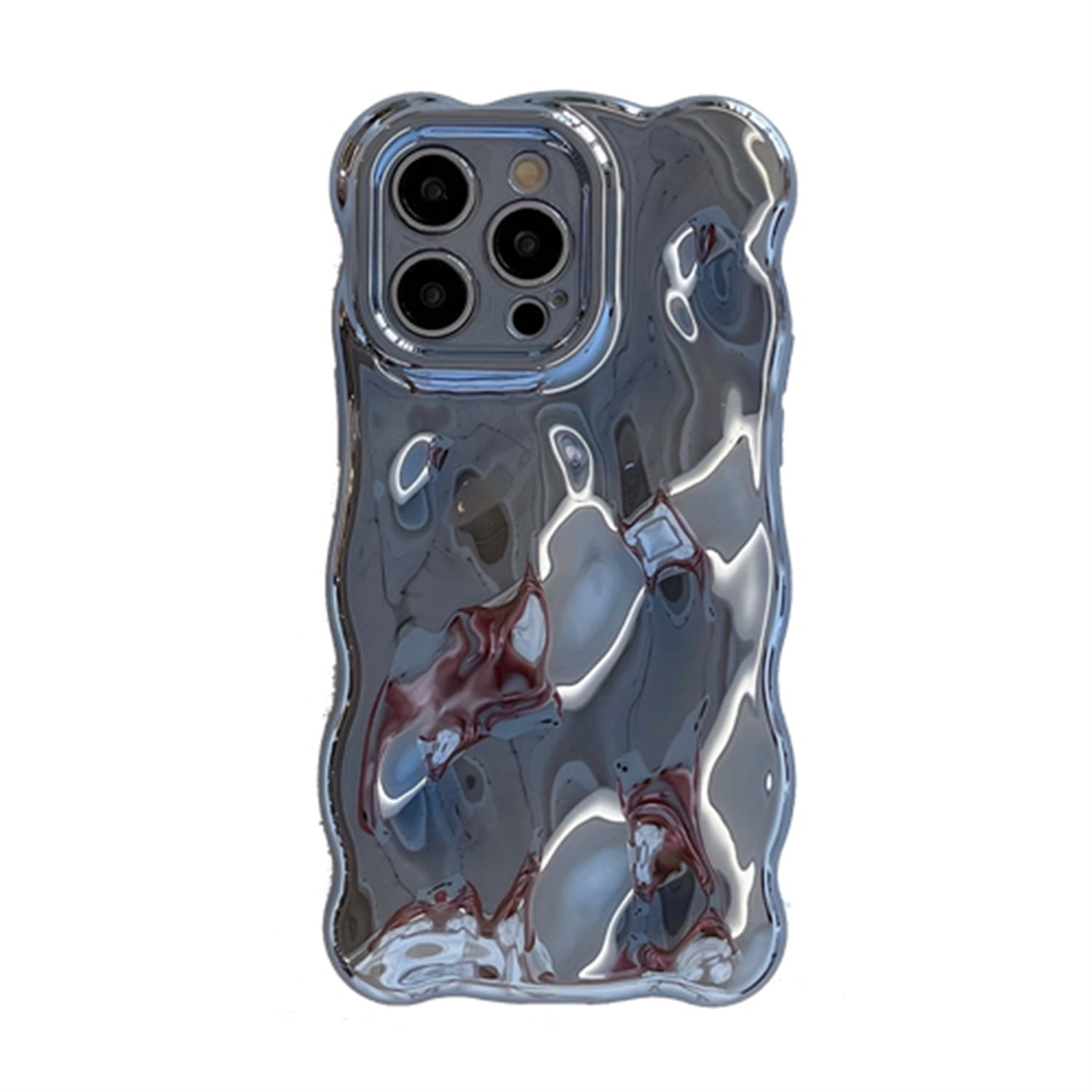 Allytechgroup Compatible with iPhone 12 Pro Wavy Phone Case, Cute ...