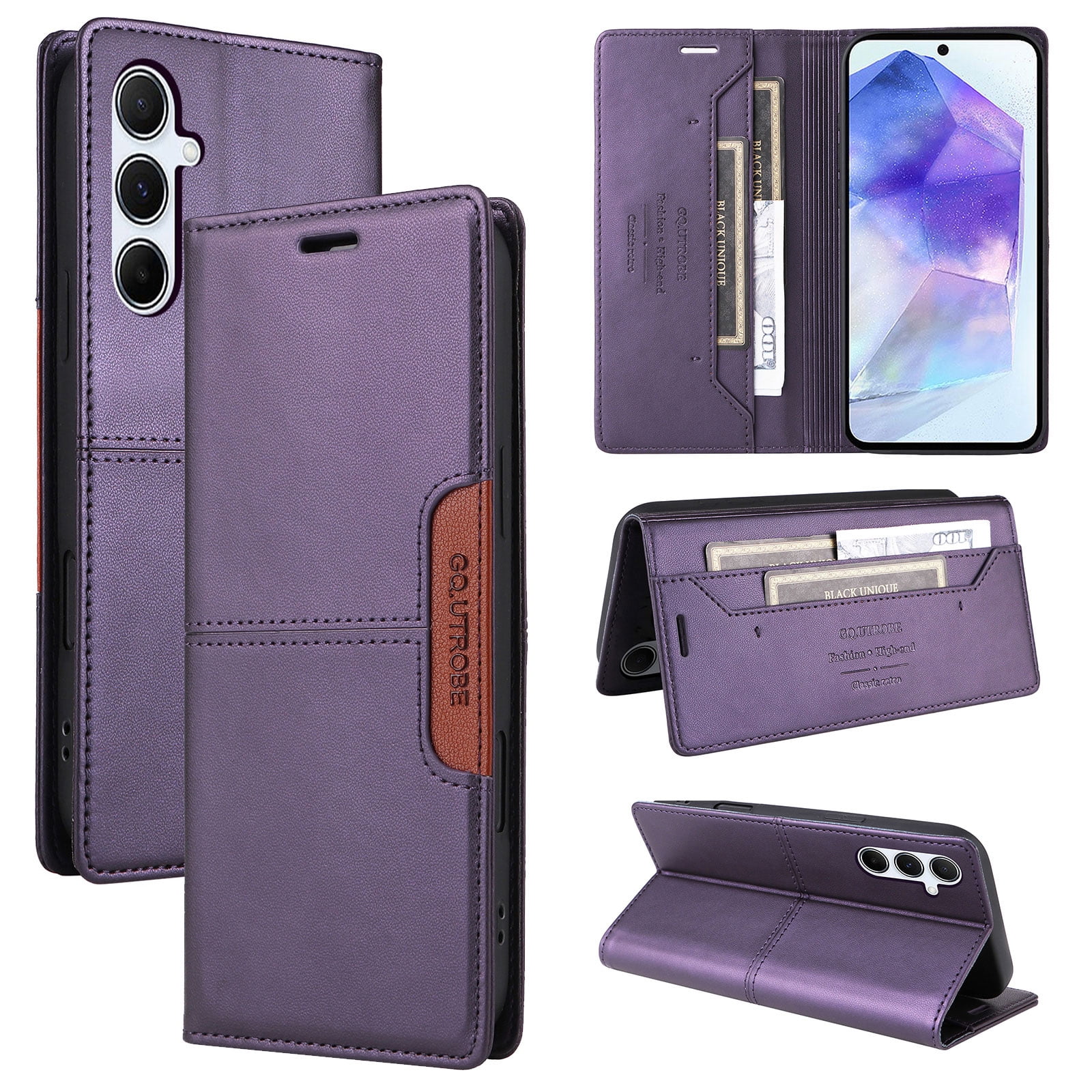 Allytechgroup Flip Case for Samsung Galaxy A55 with Credit Card Slot ...
