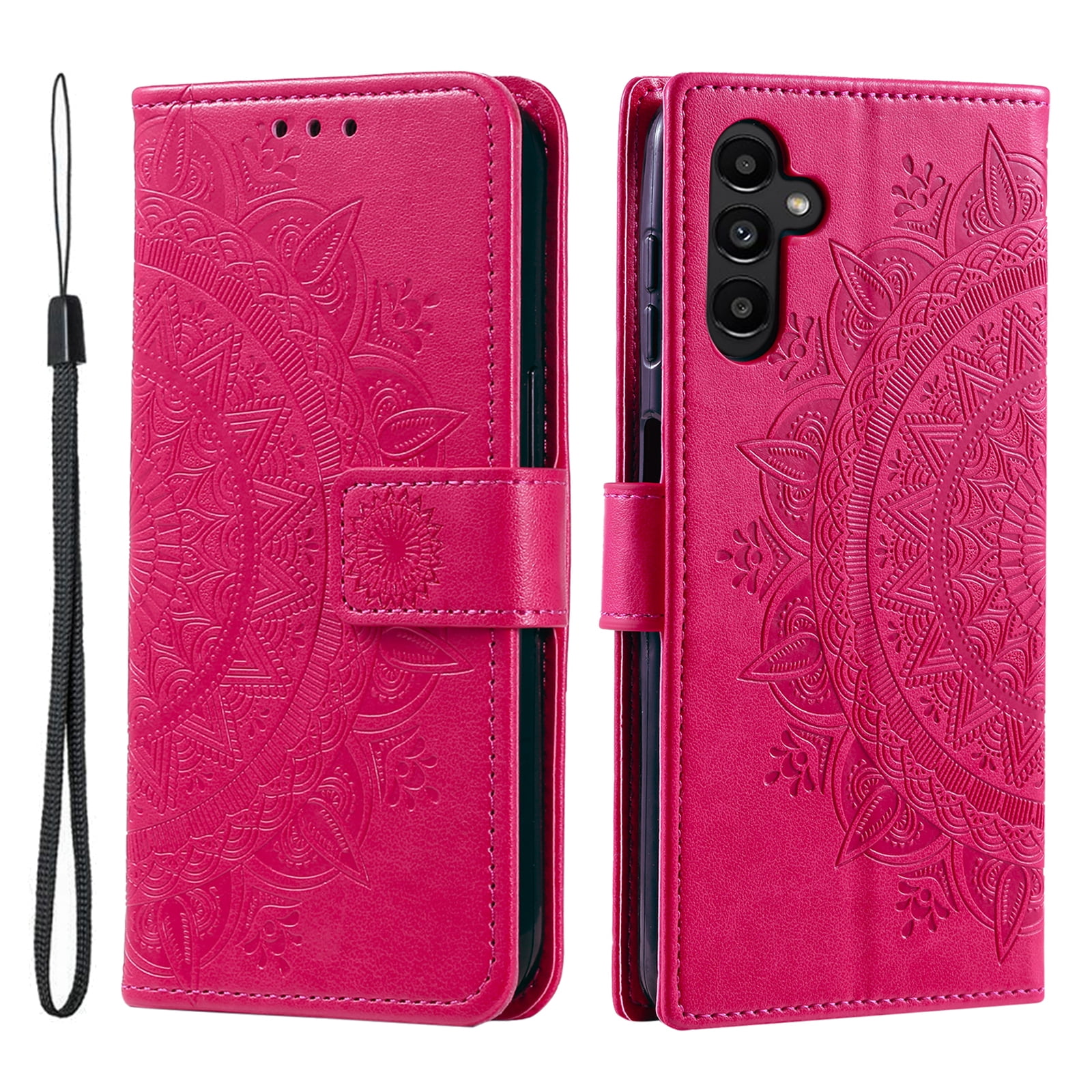 Allytechgroup Flip Cover Case for Samsung Galaxy S25, Mandala Embossed ...