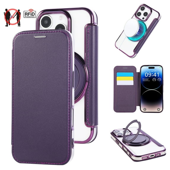 Allytechgroup Flip Wallet Case for Apple iPhone 13 Pro Max, PU Leather ...