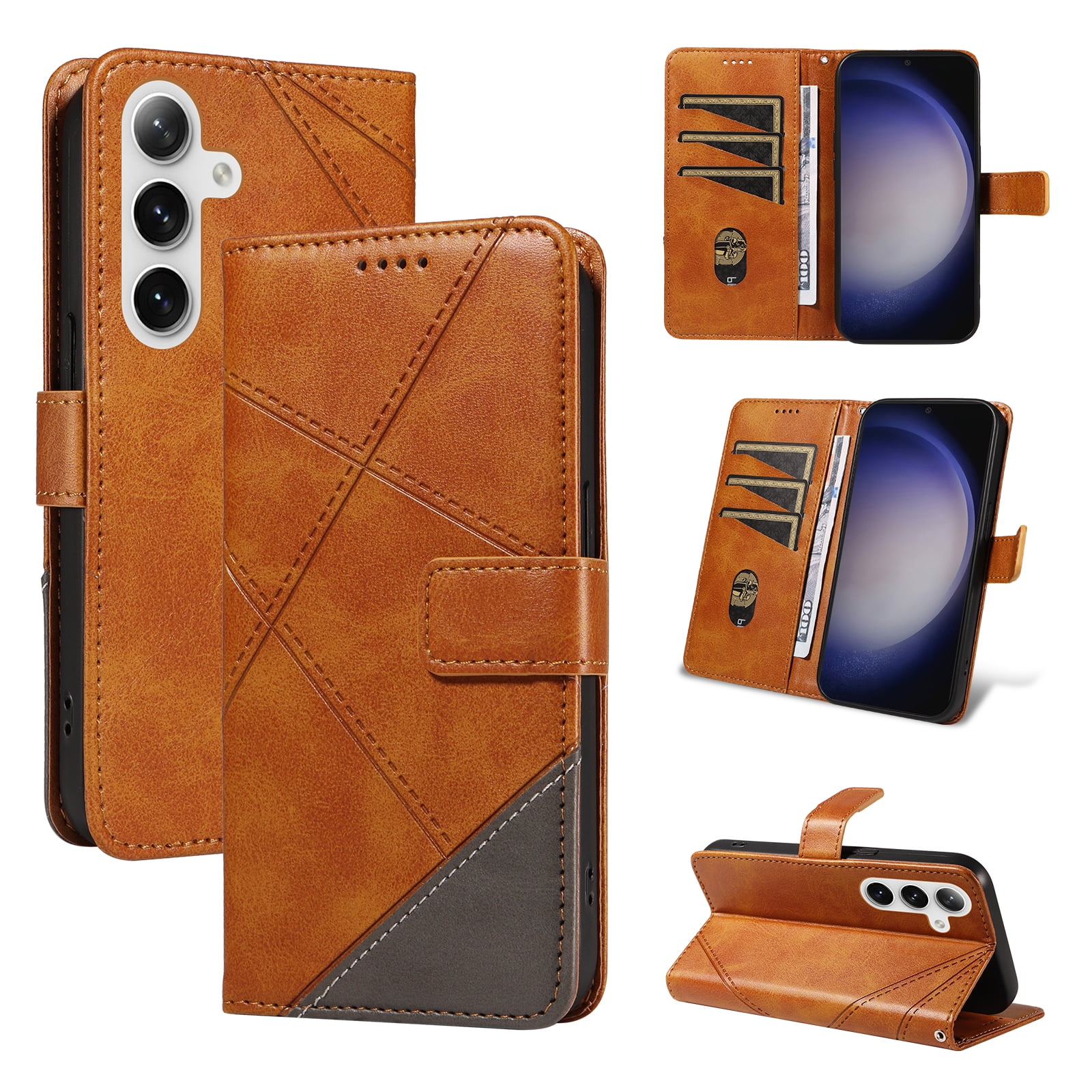 Allytechgroup Flip Wallet Case for Samsung Galaxy S22 Plus, Built-in Credit Card Slot RFID ...