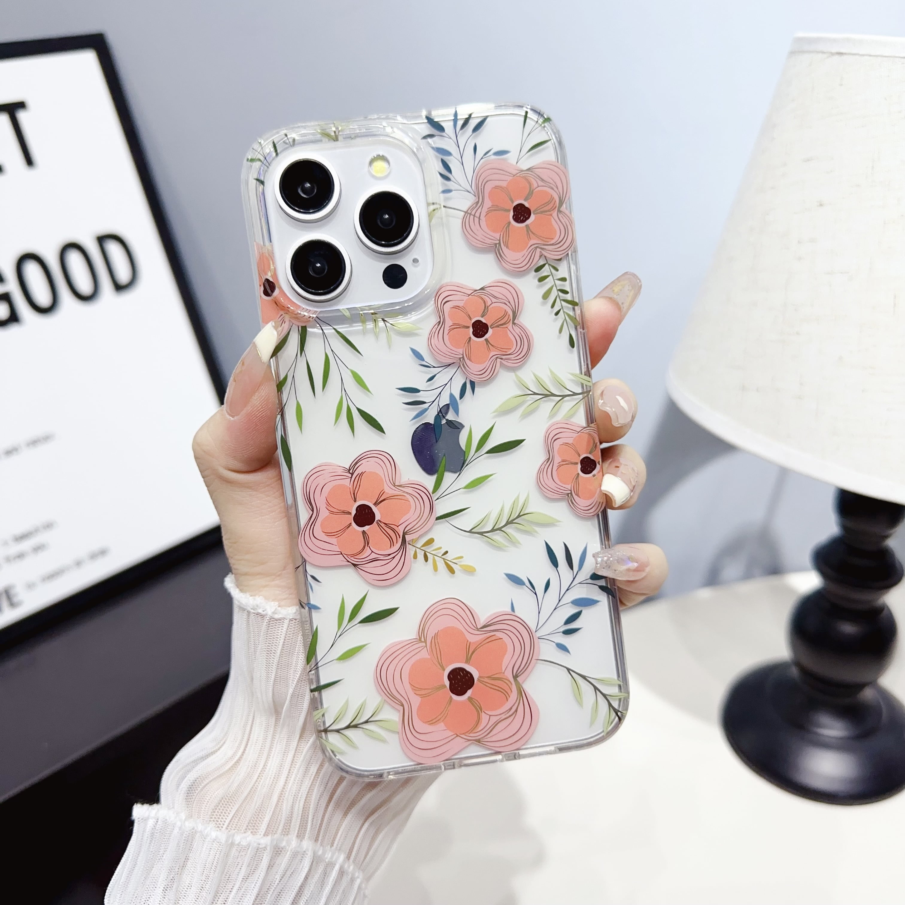 Allytechgroup Floral Series Case for Apple iPhone 16 Pro, Soft TPU ...