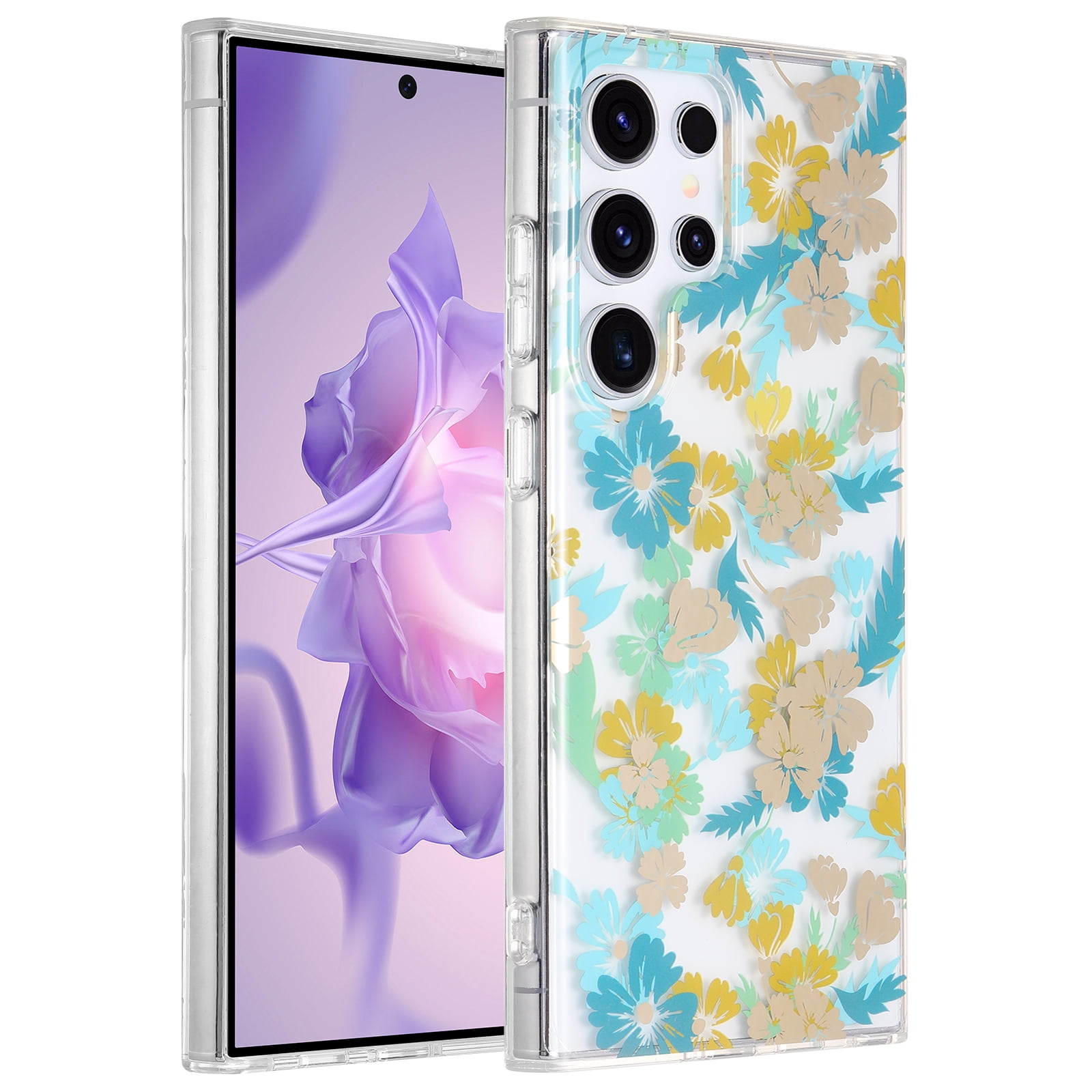 Allytechgroup Floral Series Case for Samsung Galaxy S25 Women Girls ...