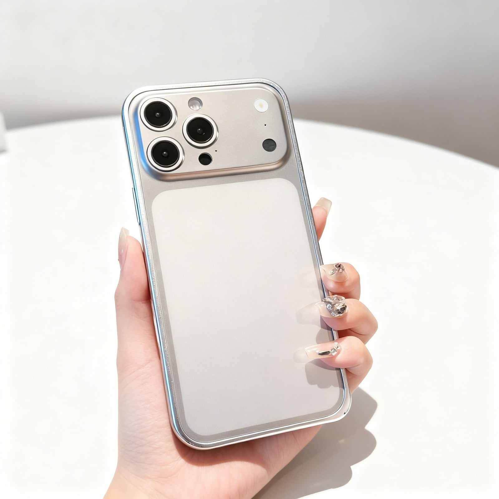 Allytechgroup For iPhone 15 Pro Max Case, Hard Back Shockproof Case ...