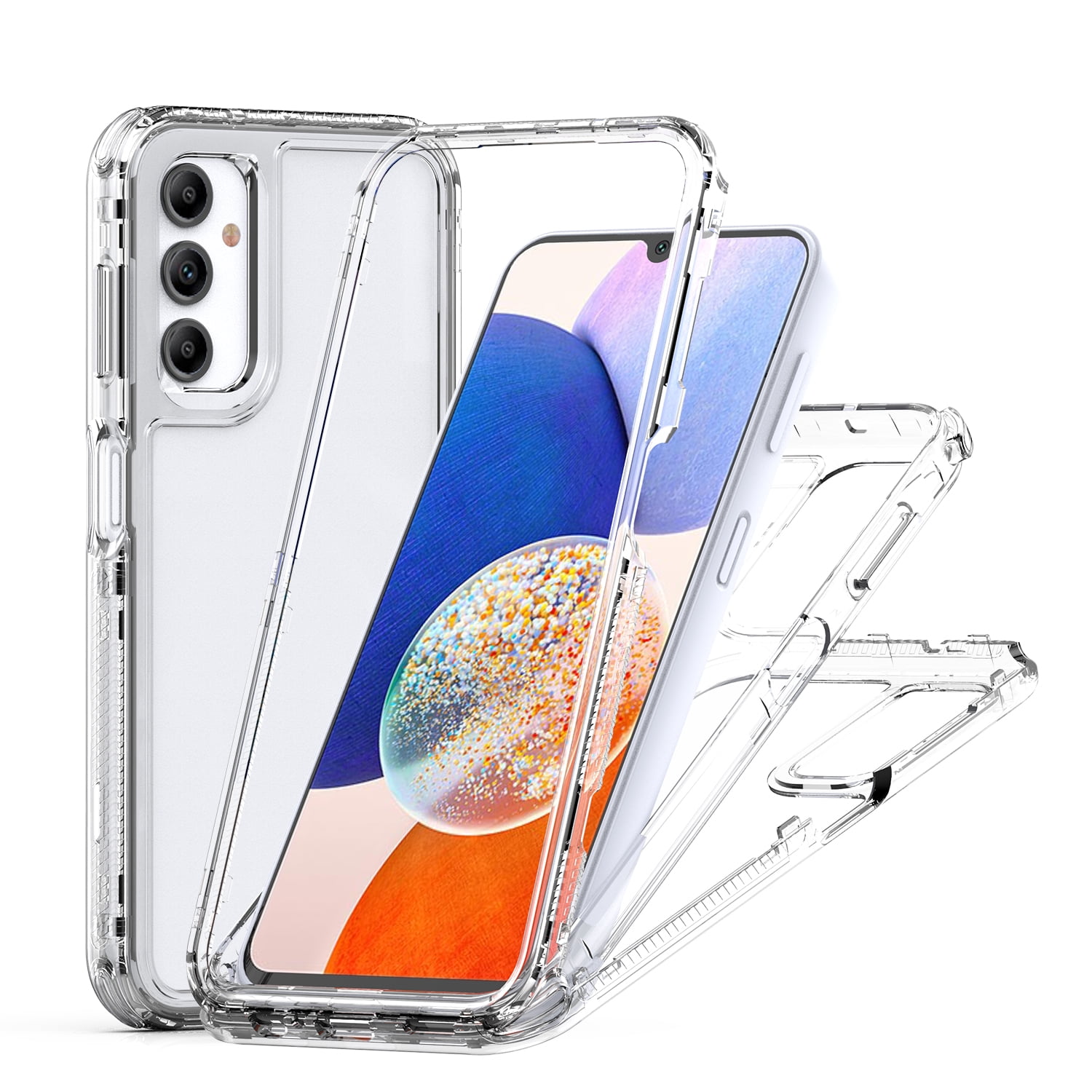 Allytechgroup Galaxy A13 4G Case Clear, HD Transparent Shockproof Anti ...