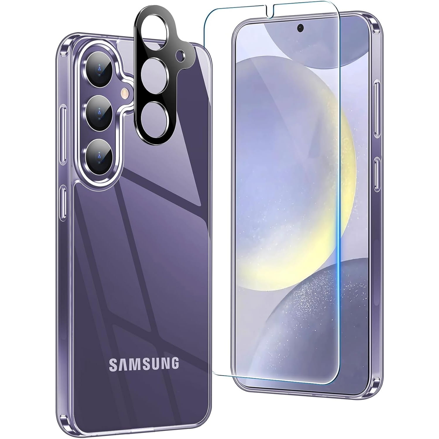 Allytechgroup Galaxy A15 5G Clear Case with Screen Protector + Camera ...