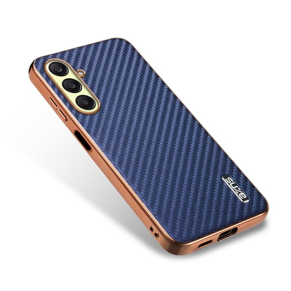 Allytechgroup Galaxy A17 5G Case, PU Leather Stylish Carbon Fiber ...