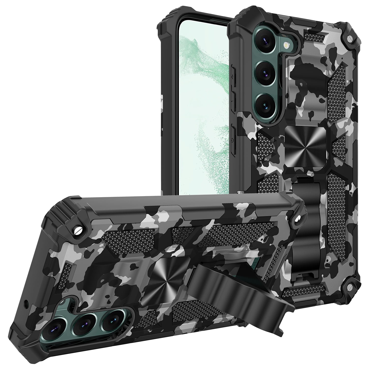 Allytechgroup Galaxy A36 5G Shockproof Case, Kickstand Camouflage ...